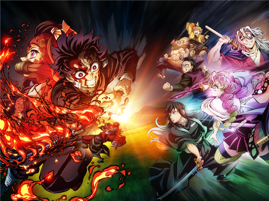 As exibições em 4K do filme Demon Slayer: Mugen Train apresentam uma ...