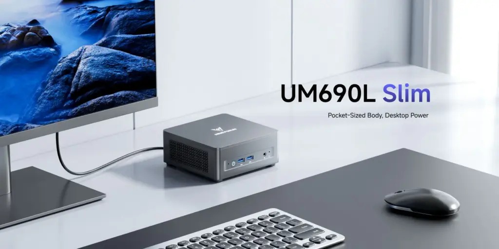 Minisforum lança Mini PC Slim UM690L com Ryzen 9 6900HX, RAM LPDDR5 e ...